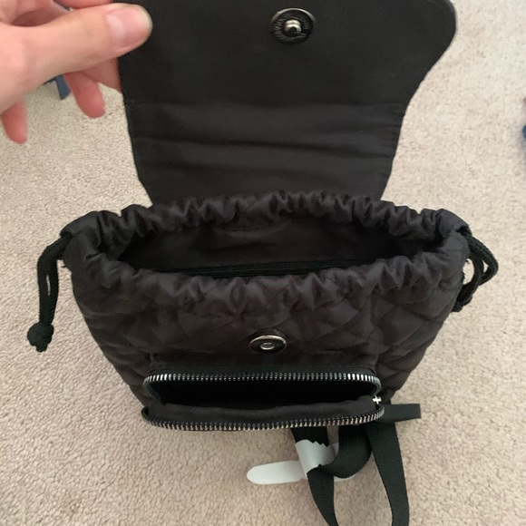 Bags | Nwot Small Black Quilted Backpack | Poshmark